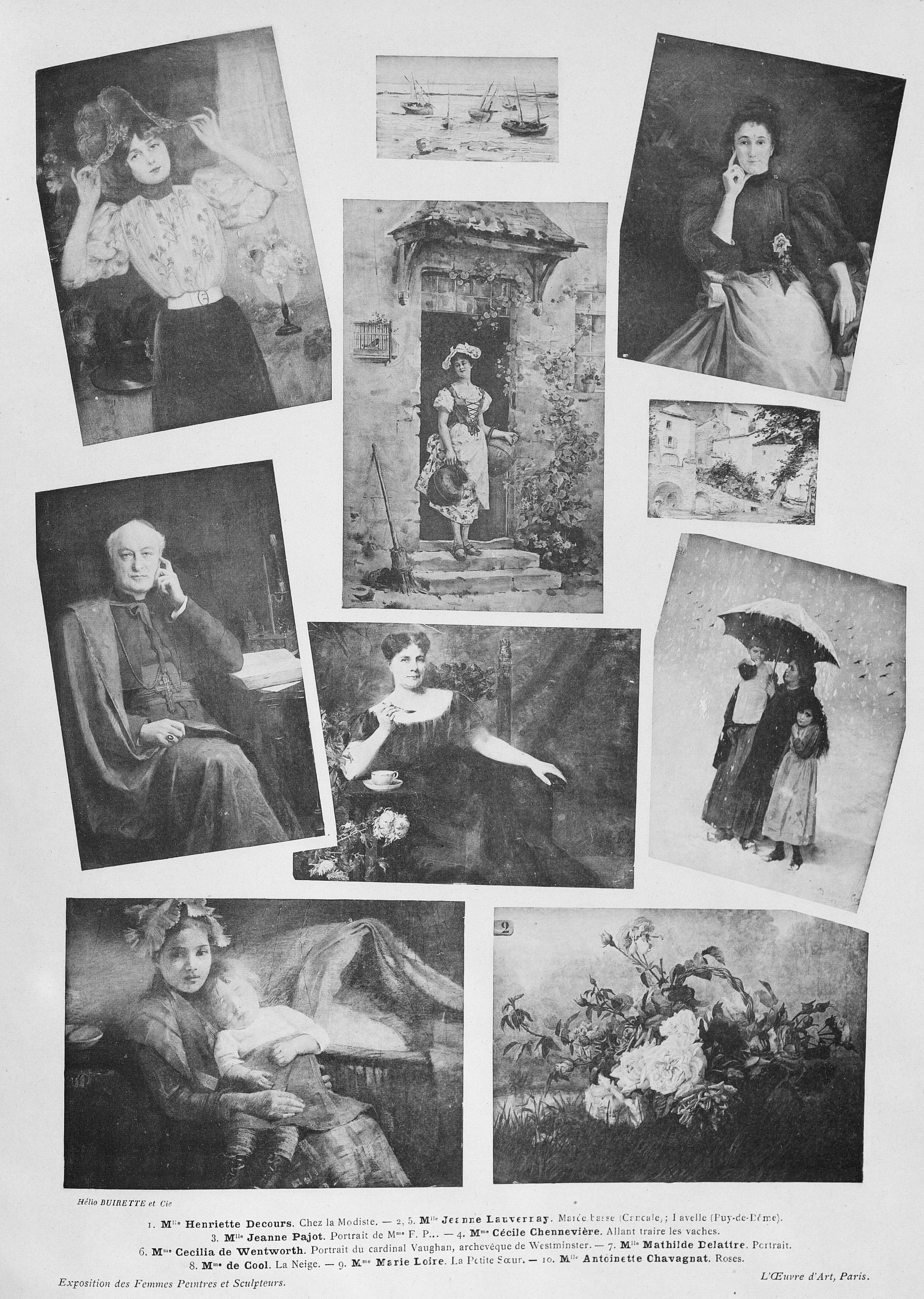 Portraits croisés à l’Union des femmes peintres et sculpteurs en 1898 ...